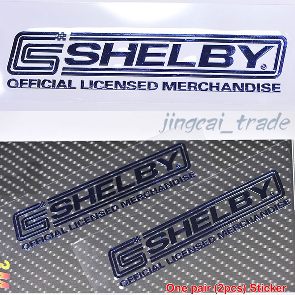 New Arrival! Pair (2 pcs) Polished Chrome SHELBY Logo Car Sticker Decal ...