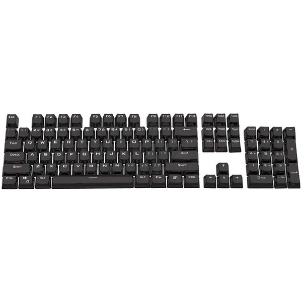 PBT Double Shot Keycap Set, 104 Translucent Backlit Key Cap, Golden ...