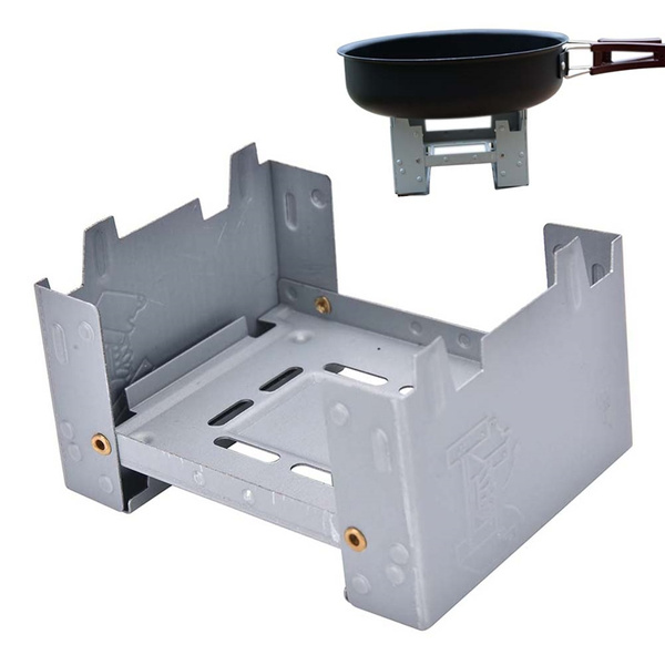 Folding Pocket Stove, Ultralight Portable Windproof Solid Alcohol Stove ...