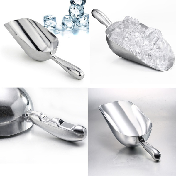 PH Aluminum Metal Ice Scraper Food Buffet Candy Bar Scoops Shovel Ice ...