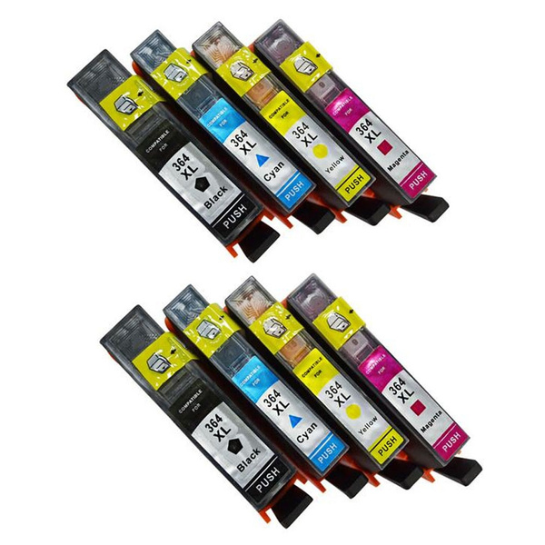 8 CHIPPED Ink Cartridge 364XL for HP Photosmart 5520 5524 6510 6520 ...