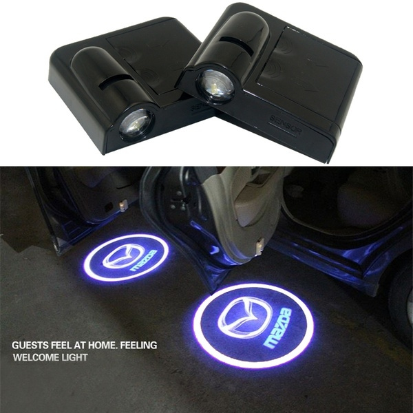 Wireless led logo projector door welcome light for Mazda 2 3 4 5 6 ...