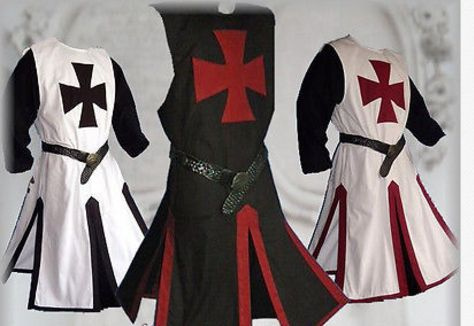 Medieval Templar Knight Crusader Surcoat Sleeveless Reenactment | Wish