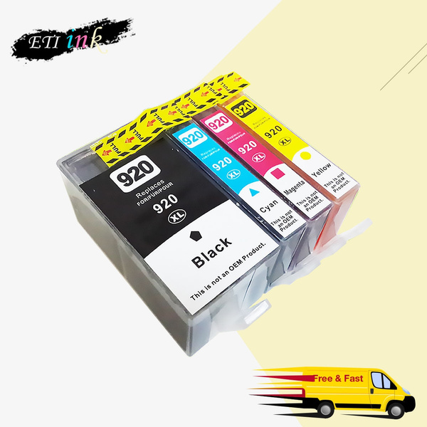 4PK 920 XL Ink Cartridge For HP 920XL Officejet 6000 6500 6500a 7000 ...