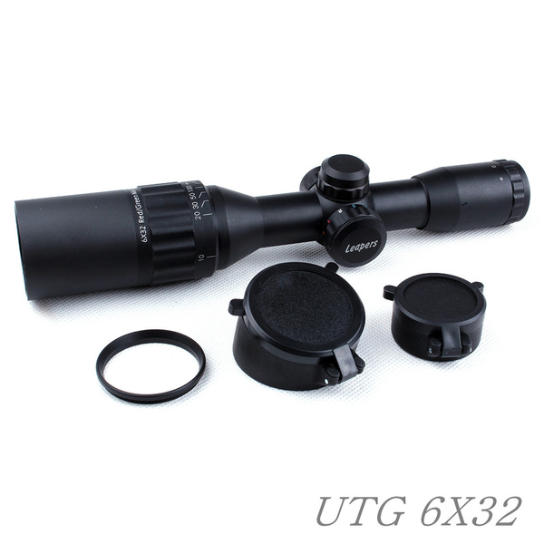 Hunting Optics UTG 6X32 Riflescope Red Green Mil Dot Reticle Scope ...