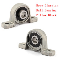 1PC P004 KP004 8/10/12mm Pillow Block Bearings Flange Bore Auto Self ...