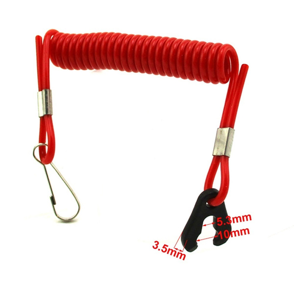 FishMotor Safety Tether Lanyard Cord For Stop Kill Switch Jet Ski Boat ...