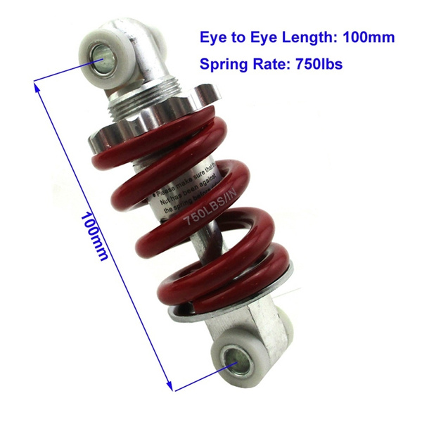 FishMotor Red 100mm 750LBS Shock Suspension Spring For 2 Stroke 33cc ...