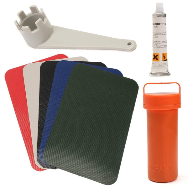 Inflatable Plastic Boat Kayak Special Repair Kit Container Bucket PVC ...
