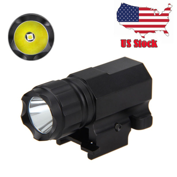 LED flashlight Gun CR2 1500Lm Tactical Light Rifle Mount Hunting ...