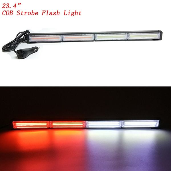 23" COB LED Traffic Vehicle Beacon Warning Flash Light Bar Emergency ...