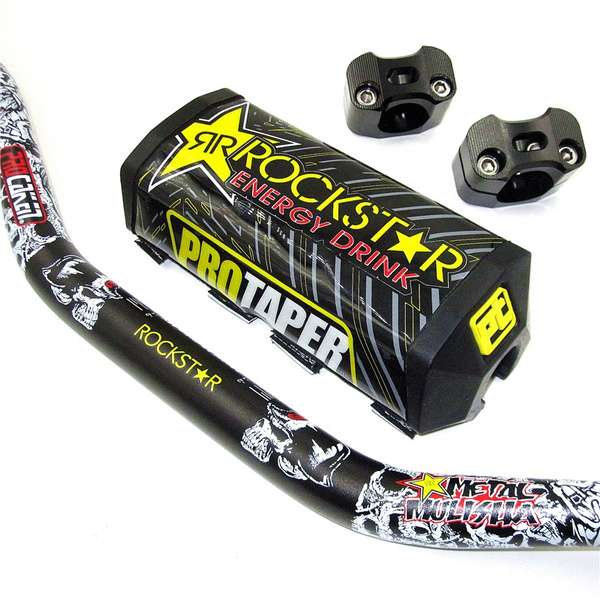Pro Caken Fat Bar 1-1/8" Metal Mulisha Pack Dirt Bike MotorCross MX ...