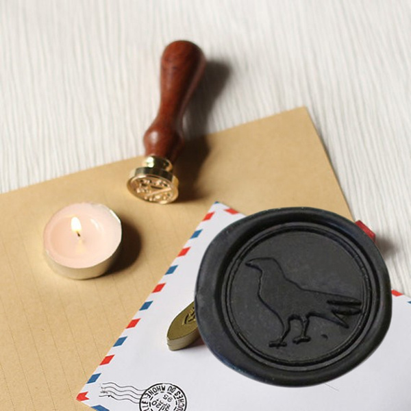 1 Piece Raven Wax Seal Stamp/Raven Crow Bird Seals/ Wedding Invitation ...