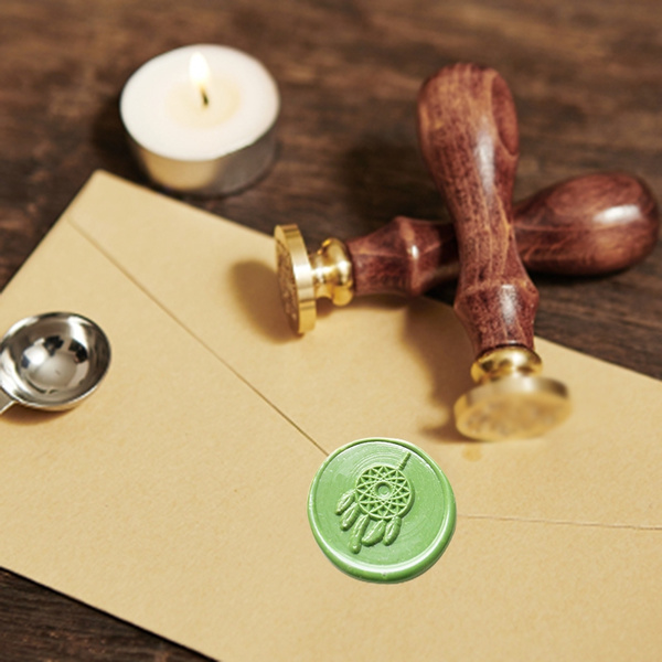 1 Piece Wax Seal Stamp With Wood Handle Wedding Invitation Stamp Party ...
