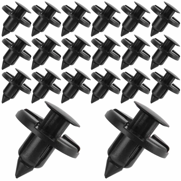 20pcs Plastic Rivet Bumper Retainer Fender Fastener Push Clips 8mm for ...