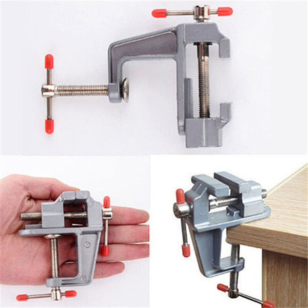 3.5" Aluminum Mini Small Jewelers Hobby Clamp On Table Bench Vise Tool ...