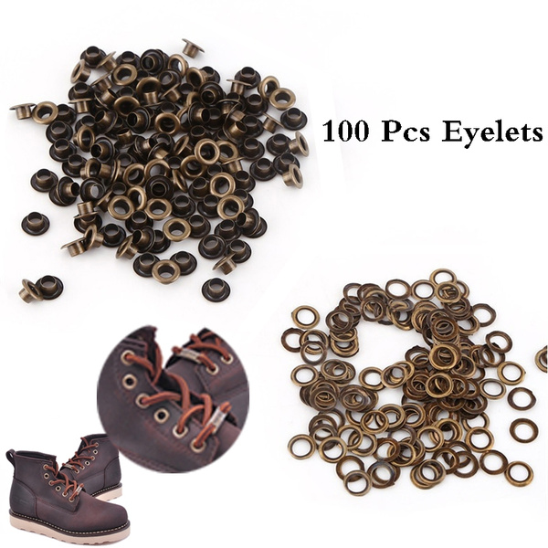 100pcs Metal Eyelets Small Grommets with Washers for Leather DIY Sewing ...