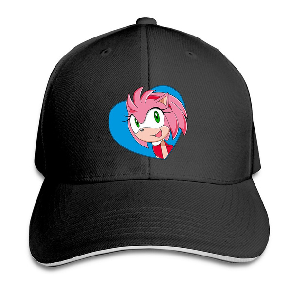 HTA amy rose sonic x Unisex Adult Snapback Print Baseball Caps Flat ...