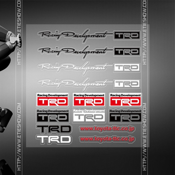 For TOYOTA TRD Car Sticker Kit(12cmx12cm) | Wish