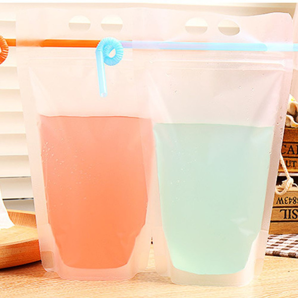 Hot Frosted Durable 10Pcs Pouch Matte Self Sealing Drink Stand Up Juice ...