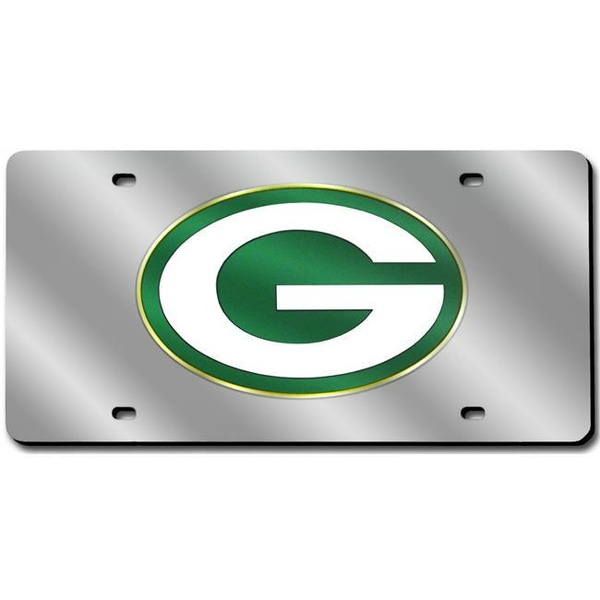 Green Bay Packers License Plate Laser Cut Silver | Wish
