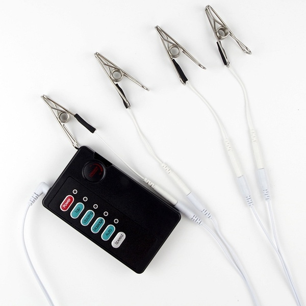Electro-Stimulation Play Fetish Steel Powerful Clamps Electro Shocking ...