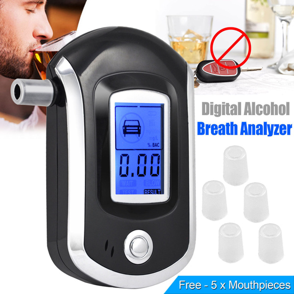 Professional LCD Screen Display Alcohol Tester Digital Alcohol Detector ...
