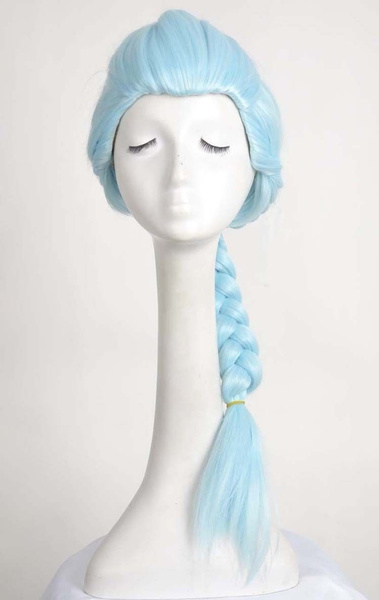 Sky Blue Long Ponytail Cos Wig Fashion Unique Style Cosplay Wig Hair | Wish