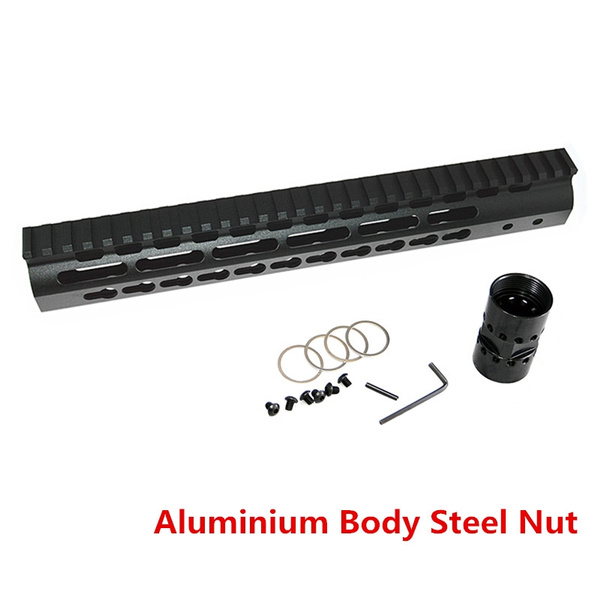 hunterking 12" inch Aluminium Body Steel Nut Free Float NSR KeyMod ...