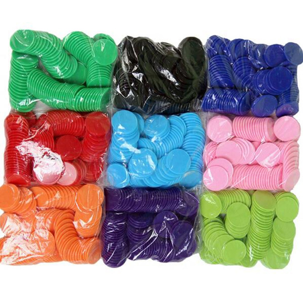 100PCS Blank Poker Chips Plastic Chips Bingo Game Chip Set | Wish