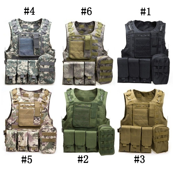 Outdoor Military Tactical Army Polyester Airsoft War Game Hunting Vest ...