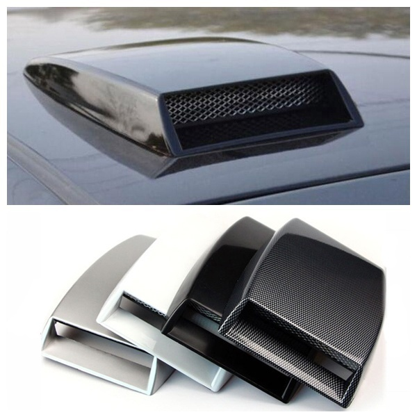 Car Decorative Air Flow Intake Scoop Bonnet Vent Sticker Cover Hood ...