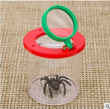 Magnifying glass small animal biological insect monitor box children ...