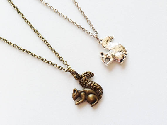 Chipmunk Jewelry Chipmunk Pendant Squirrel Necklace Squirrel Jewelry ...