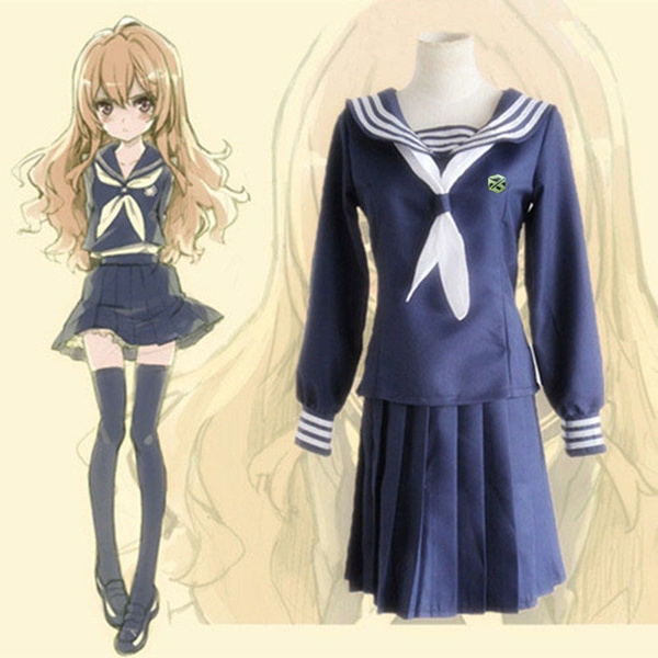 Cosplay Costumes School Uniform NEW Anime TIGER×DRAGON Toradora Aisaka ...