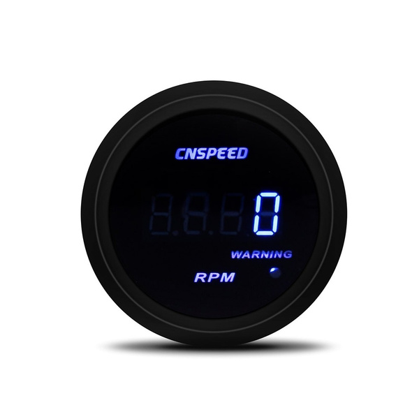 2" 52mm Tachometer Blue LED Digital Tachometer Gauge Electrical Tacho ...