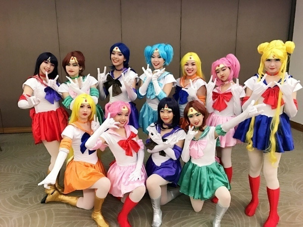 Anime Sailor Moon Cosplay Costume Uniform Fancy Party Dress With Gloves Newone Size Wish
