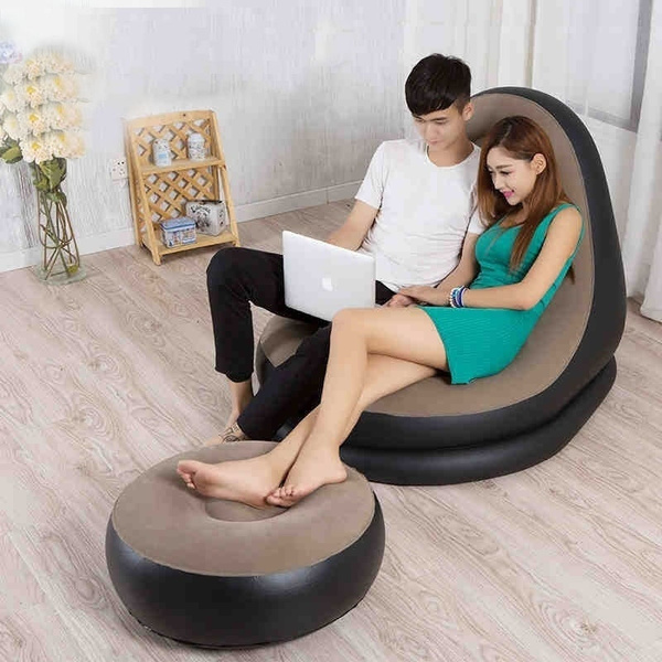 Inflatable Sofa Chair Portable A Beanbag Inflatable Sofa Suits | Wish