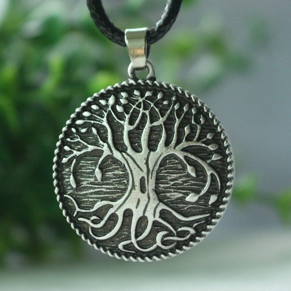 1pcs Autism world tree necklace Viking Norge Tree Of Life Pendant ...