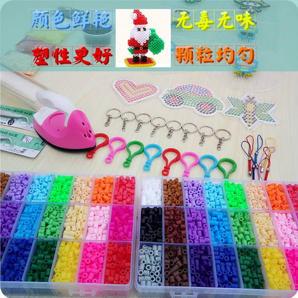 5mm 24 Colour Hama Perler Beads 2400pcs Boxed Set EVA Kids Children DIY ...