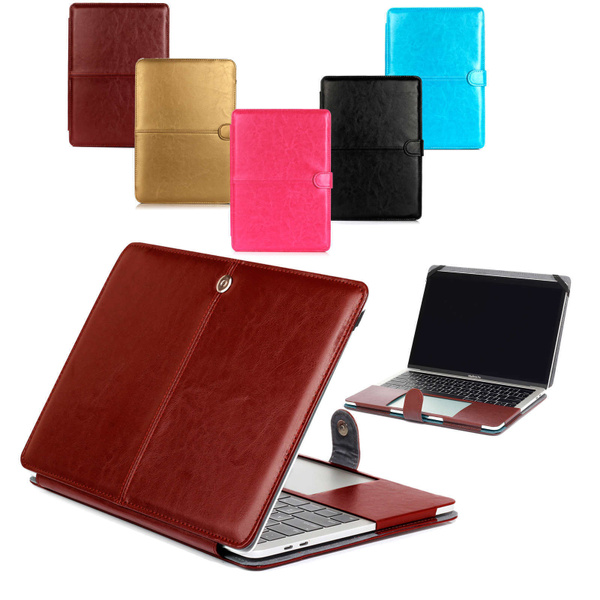 Soft PU Leather Folio Sleeve Case Notebook Laptop Bag Carrying Pouch ...
