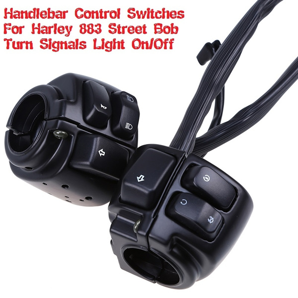 1 Pair 25mm Handlebar Control Switch For Harley 883 Street Bob Turn ...