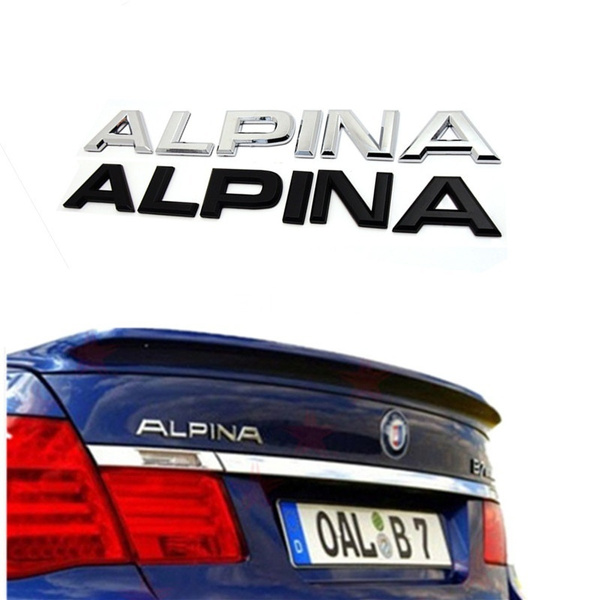 TOP！ALPINA Letter Trunk Rear Emblem Decal Sticker | Wish