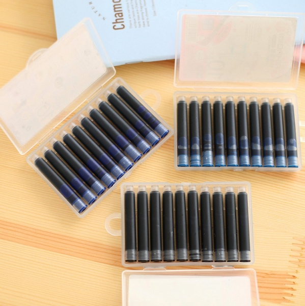 10 Pcs/box Disposable Pen Ink Cartridges Refill Universal design Length ...