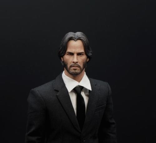 Eleven 1/6 Scale John Wick Keanu Reeves Head Sculpt Carving Model Toy ...
