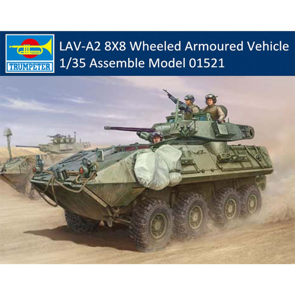 Trumpeter 01521 1/35 Scale LAV-A2 8X8 Wheeled Armoured Vehicle Plastic ...
