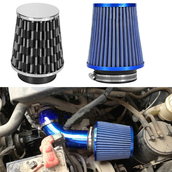Universal 3" 76mm Auto Car Intake Air Filter High Flow High Cold Air ...