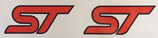 2x Ford Focus ST / Fiesta ST Emblems Stickers Decals Logo JDM ECOBEAST ...