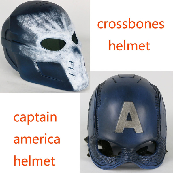 2016 New Captain America Helmet Civil War Helmet Cosplay Crossbones ...