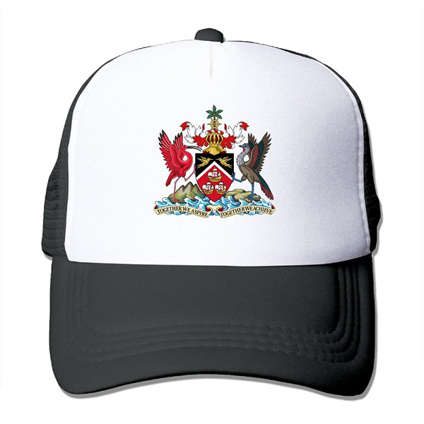 Coat Of Arms Of Trinidad And Tobago Nylon Adult Baseball Cap Mesh Hat ...
